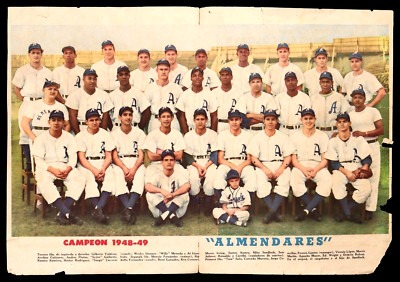1948-49 Almendares Cuba Famous Baseball Team Premium Photo 17.5" x 12. ...