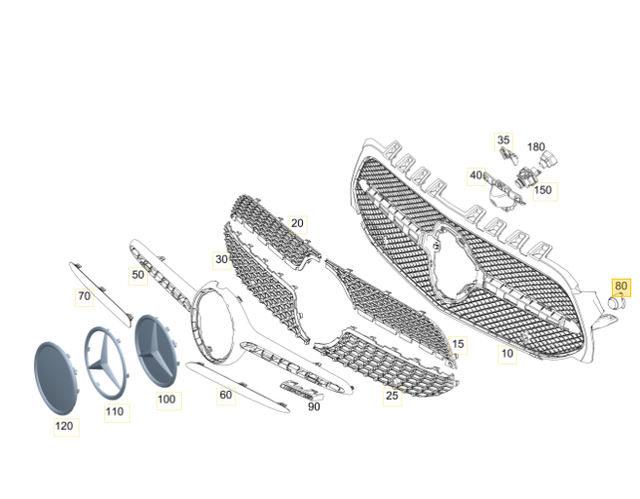 Mercedes-Benz SL R230 Rear Left C Pillar Trim A2307920330 Original for ...