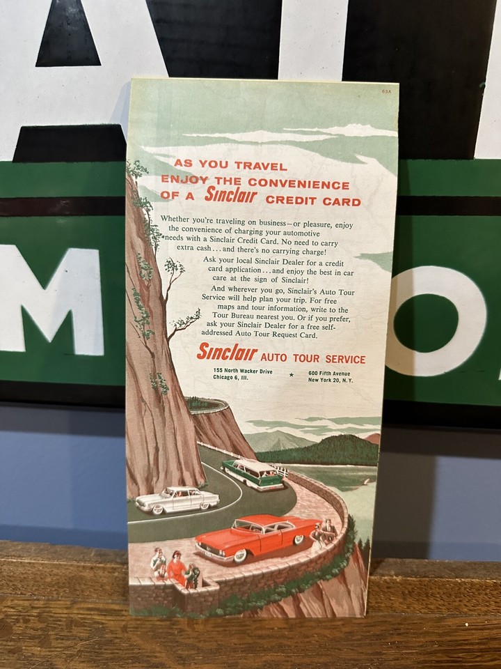 1963 Sinclair Road Map: Utah Nevada Salt Lake City NOS | eBay