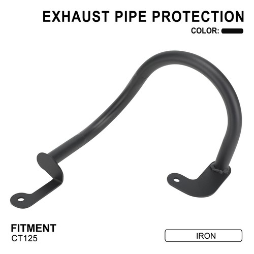 CT125 Exhaust Crash Guard Bar Pipe Protection Iron For CT125 Dirt Bike ...