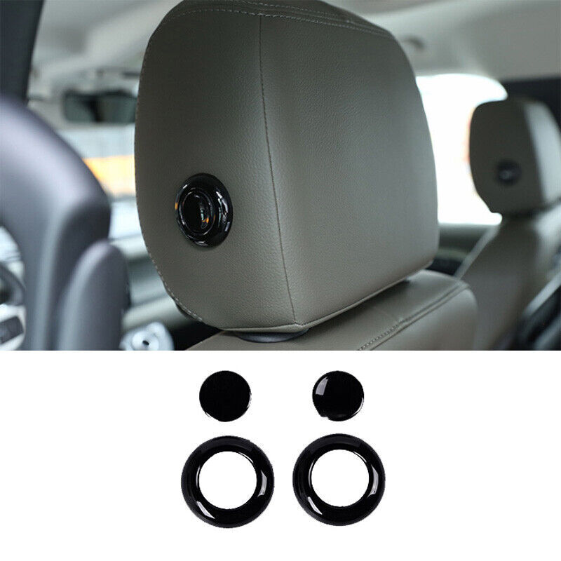 For Defender 110 2020-2023 GL Gloss Black Seat Headrest Button Ring ...