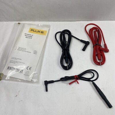 BRAND NEW Fluke TL75 Probe Test Leads + Ground 4mm In Package | eBay