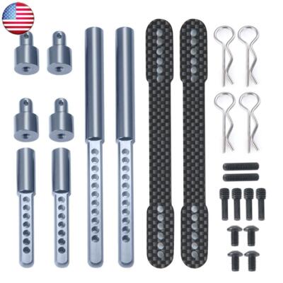 Body Post Set Shell Bracket Front/Rear for 1/10 RC Car Axial SCX10II ...