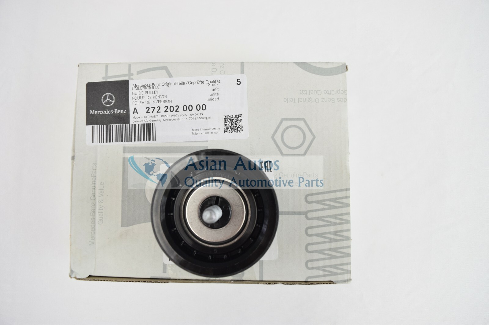 Genuine Mercedes Benz 2005-2016 Drive Belt Idler Pulley 2722020000 OEM ...