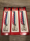 Lot of 3 New Dardevle 1 oz Daredevil Lures Rainbow Trout Nickel Back ...