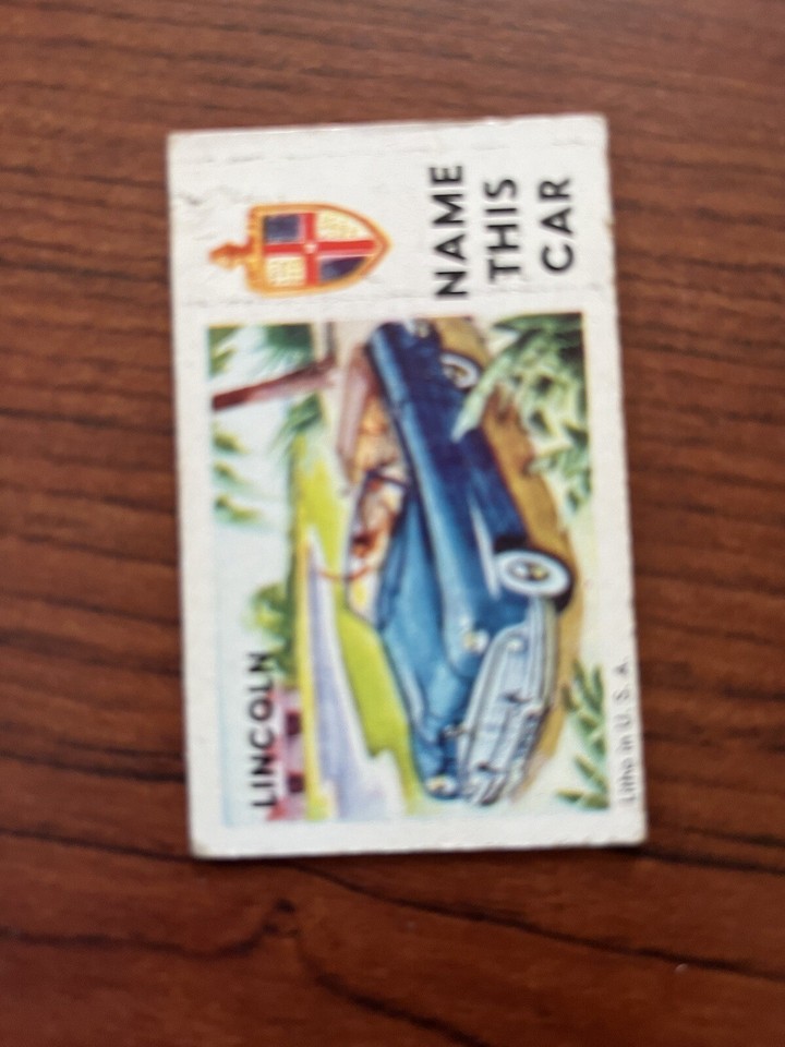1950 TOPPS LICENSE PLATE CARDS | eBay