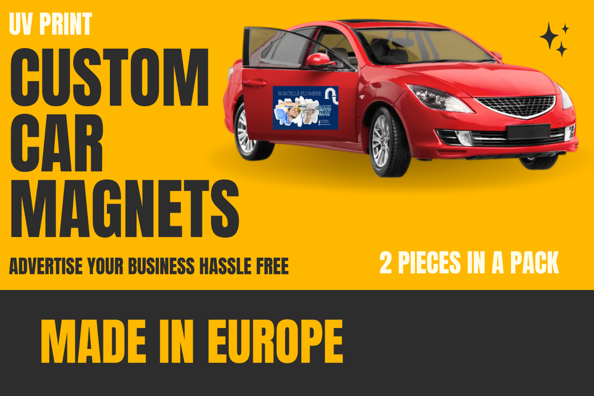 Custom Car Magnet Logo Circular Magnetic Signs For Business