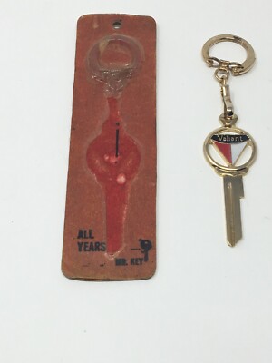 Vintage Plymouth Valiant Gold Tone Uncut Keychain, Blank Key Ring ...