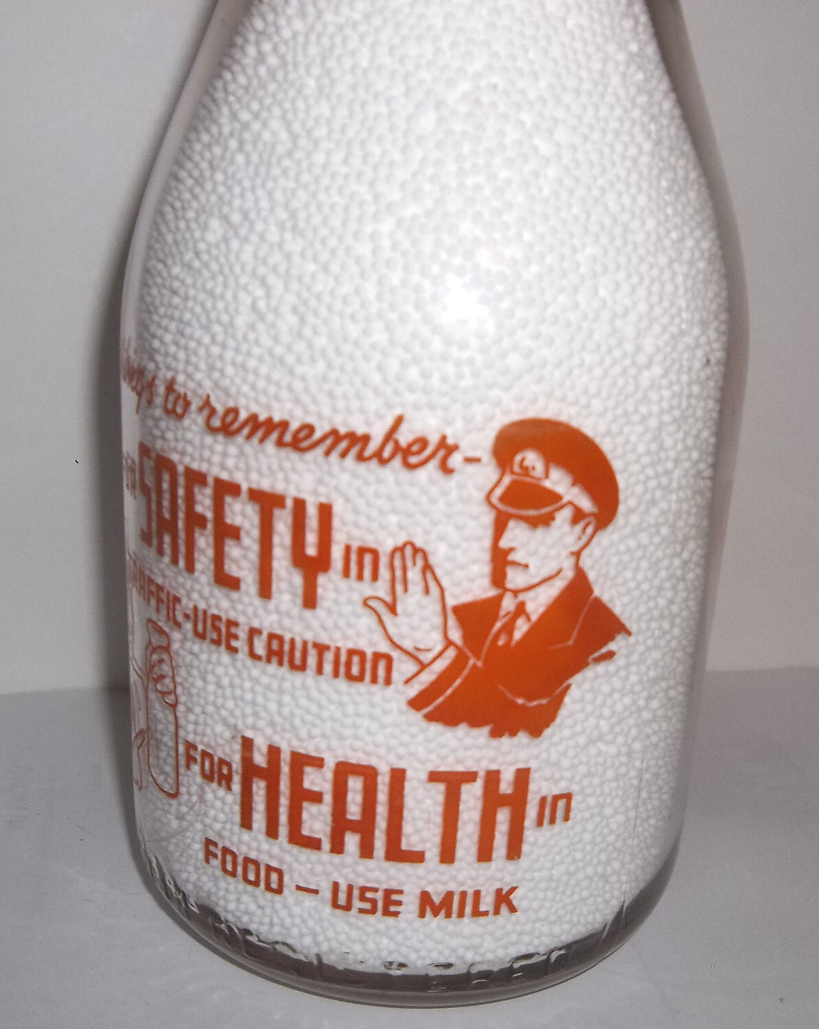 Clover Dale Milk Erie PA. Orange Pyro Quart Milk Bottle 2 Things To ...