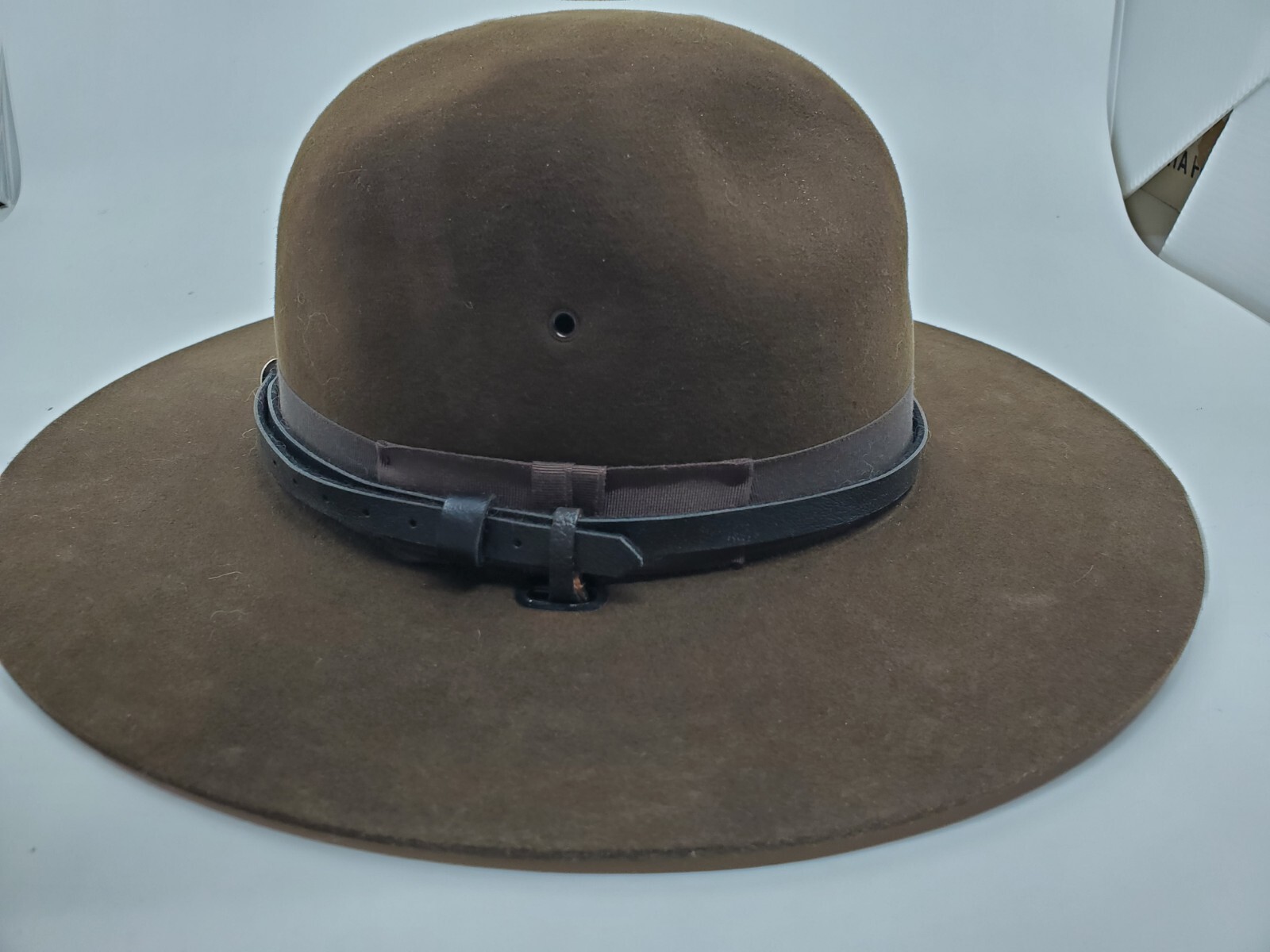 Vintage Brown Sheriff Campaign Hat #3XXX BEAVER 6 7/8 With Original Box ...
