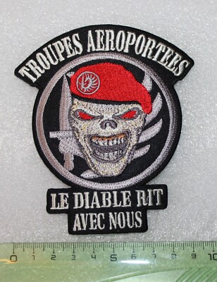 patch diable rit avec nous ;parachutiste ,para métro TAP, RCP | eBay