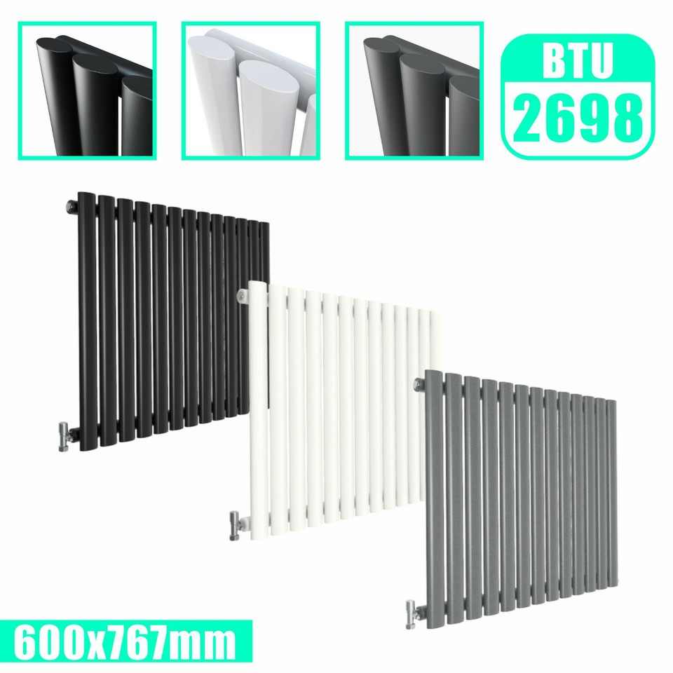 Flat Panel Oval Column Horizontal Vertical Designer Radiator Central ...