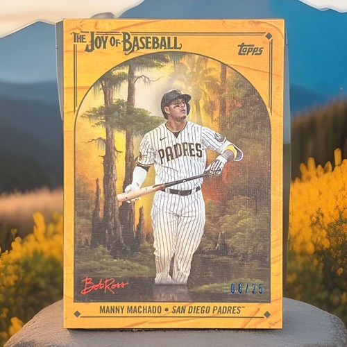 MANNY MACHADO 2023 Topps x Bob Ross Joy of Baseball #19 Indian Yellow ...