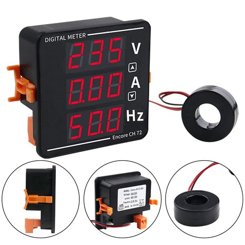 Compact Digital AC Voltage Current Meter for Accurate Readings 50 500V ...