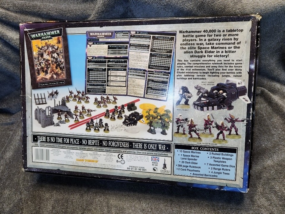 VTG 1998 Warhammer 40000 Battle Game Boxed Set Games Workshop Dark ...