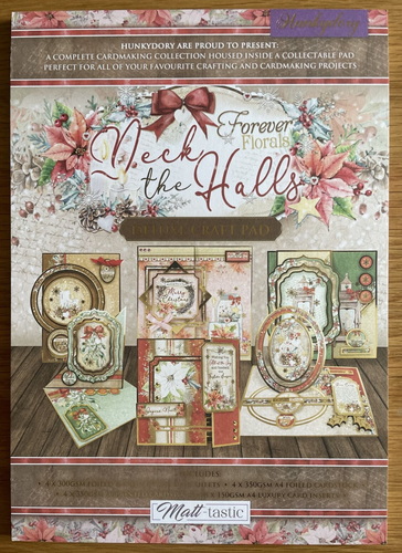 Hunkydory Forever Florals Deck the Halls Craft Pad Toppers, Cardstock ...