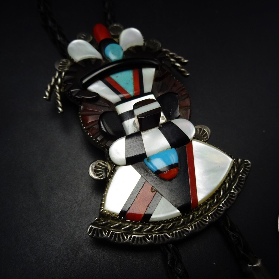 EXQUISITE Vintage Zuni ANDREW DEWA Sterling Silver ANTELOPE KACHINA ...