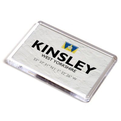 FRIDGE MAGNET - Kinsley, West Yorkshire - Lat/Long SE4114 | eBay