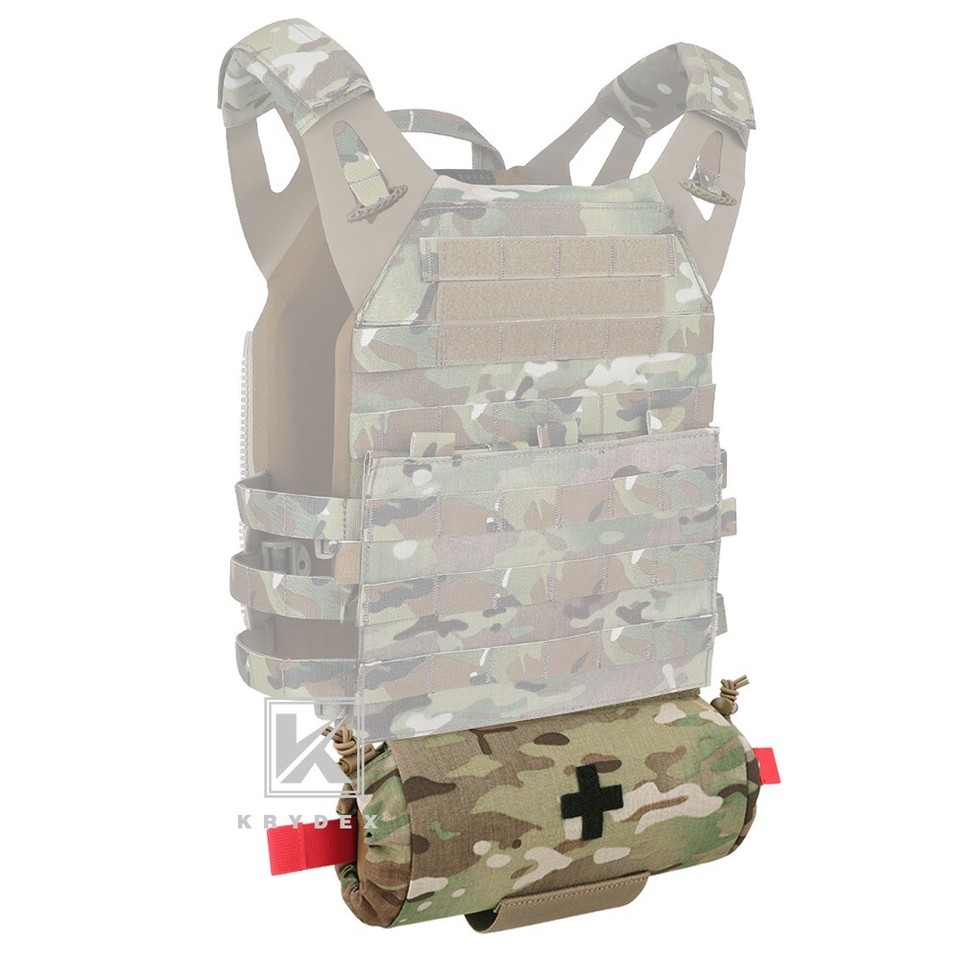 KRYDEX Roll Up IFAK Drop Pouch Med EMT First Aid Pack fo Plate carrier ...
