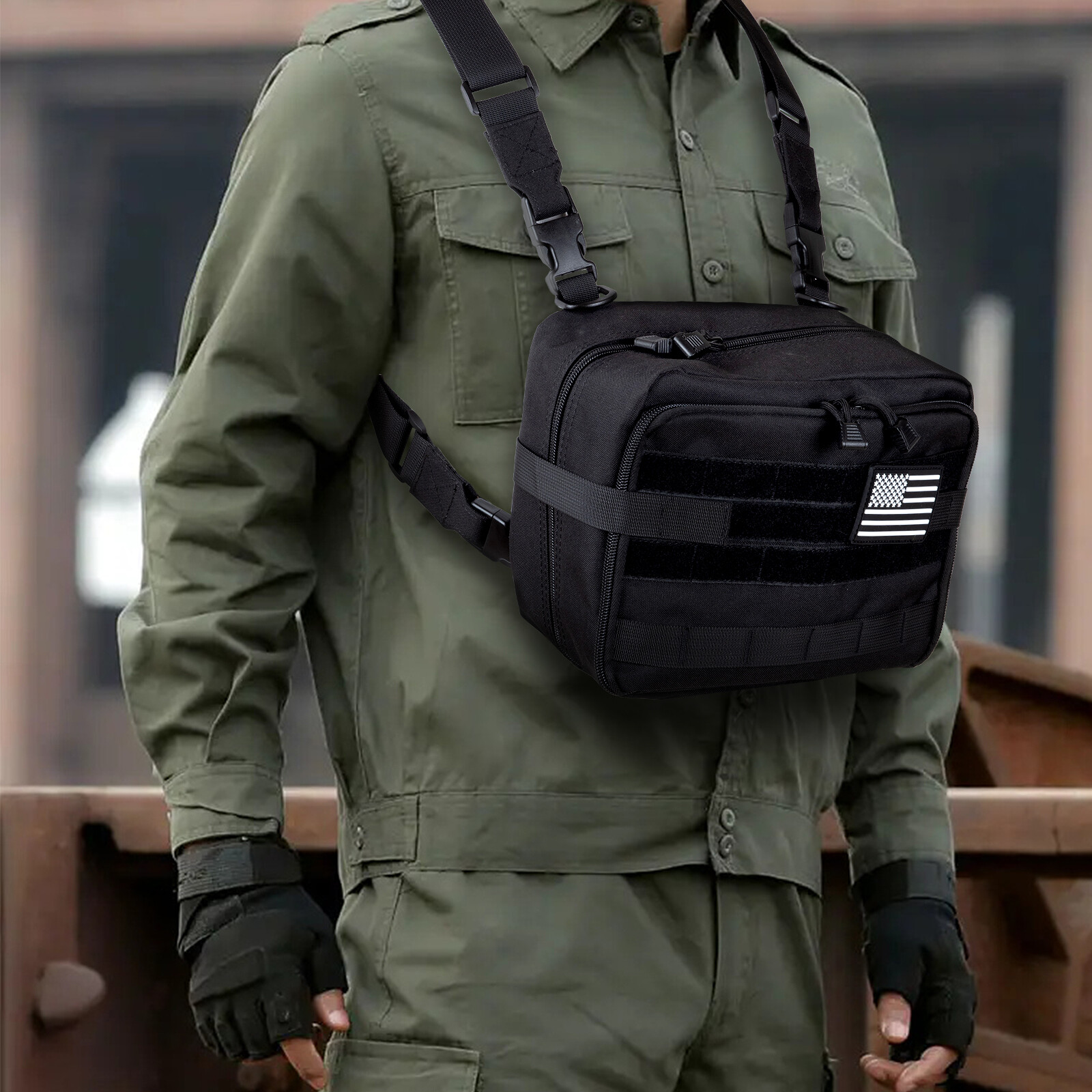 Tactical MOLLE Utility Pouch Multi Medical Kit Bag Military Tool Belt ...