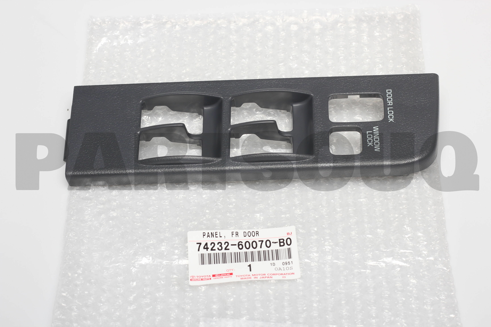 7423260070B0 Genuine Toyota PANEL, FRONT ARMREST BASE, UPPER LH 74232 ...