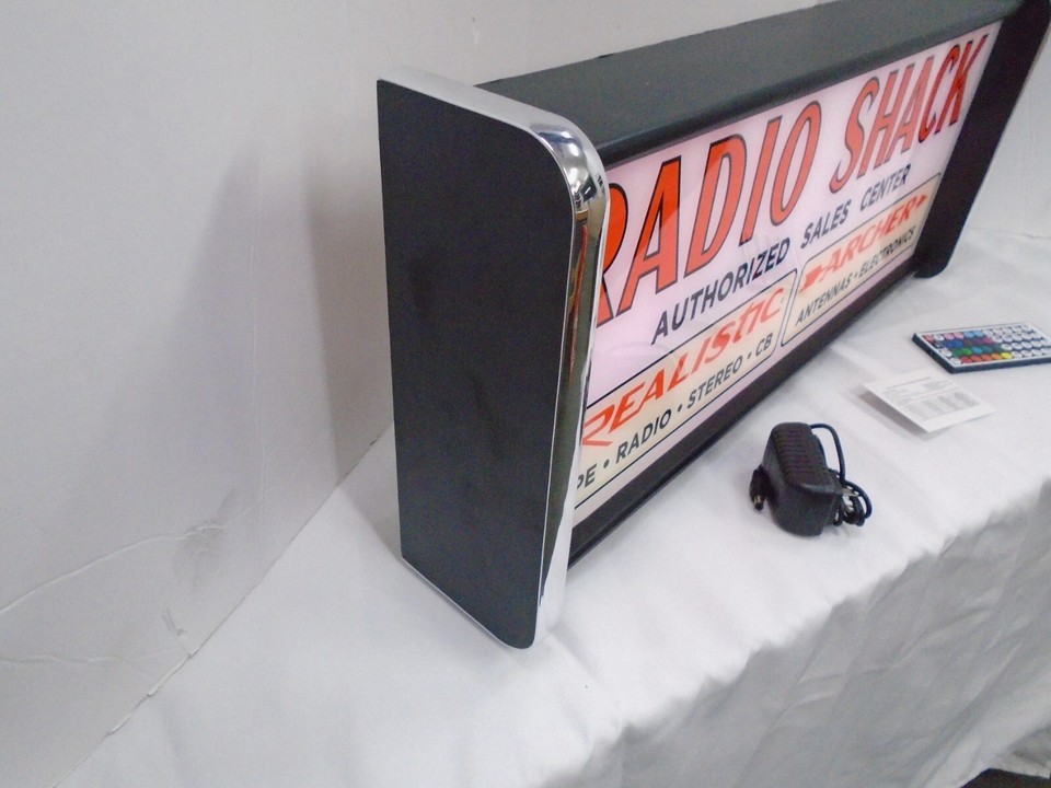 Radio Shack LED Display lighted sign lightbox Wall Hanging Light | eBay