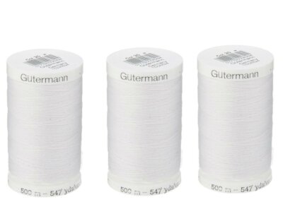 White Polyester Thread Spool 100 Long Staple for All Purpose Sewing ...