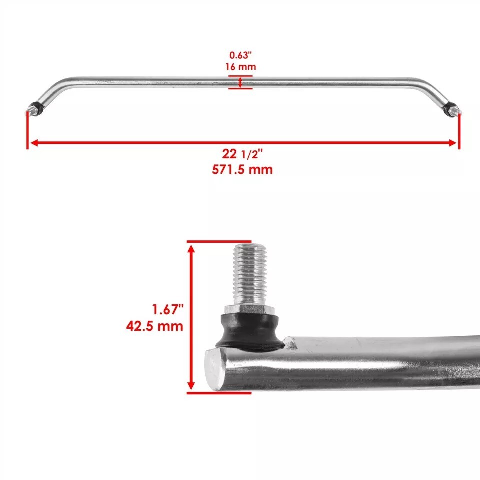 Steering Tie Rod w/ Nuts for John Deere GX255 LX280 LX289 AM133800 ...