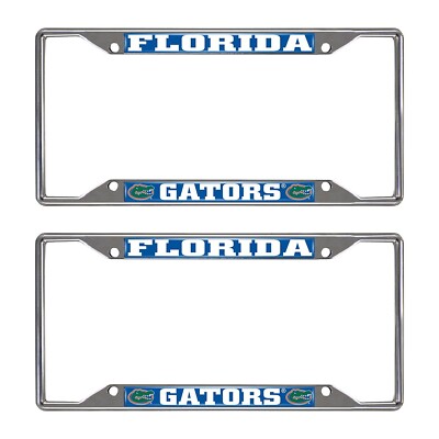 NCAA Team Florida Gators Chrome Auto License Plate Frame-2 PC | eBay