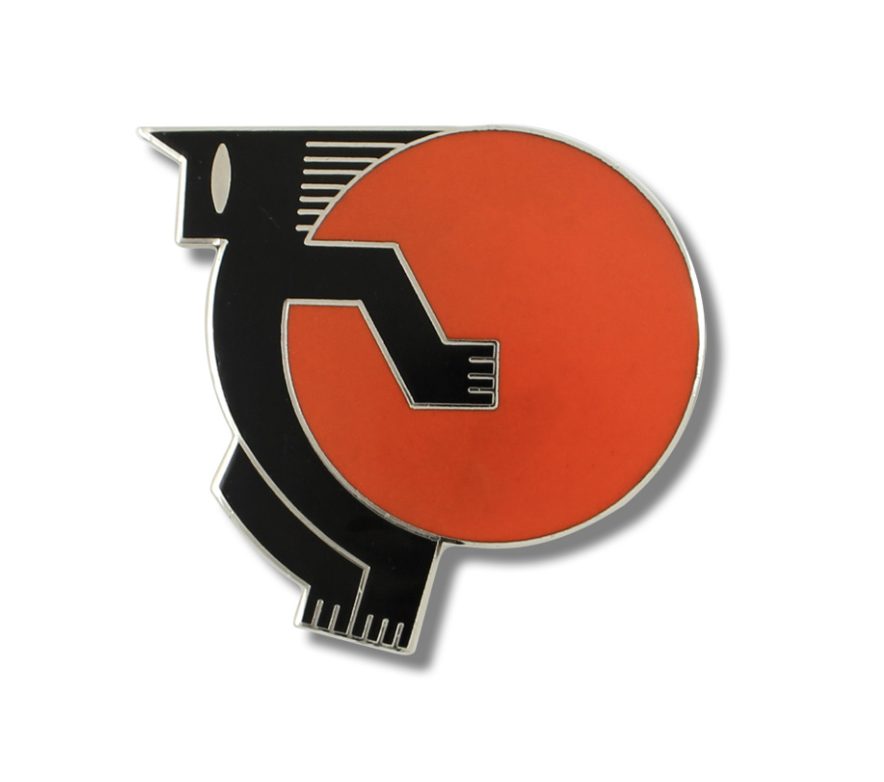 Vintage ACME Studio "Guido" Enamel Brooch by Artist JERRY LEIBOWITZ ...