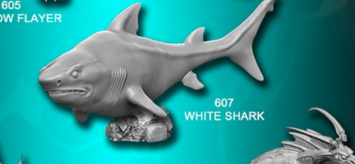 Great White Shark Reaper Bones Miniature D&D RPG tabletop Unpainted | eBay