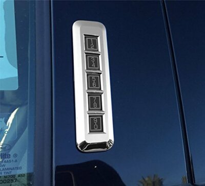 Molded Chrome Keyless Entry Keypad Cover Trim Bezel For 17-22 Ford F250 ...