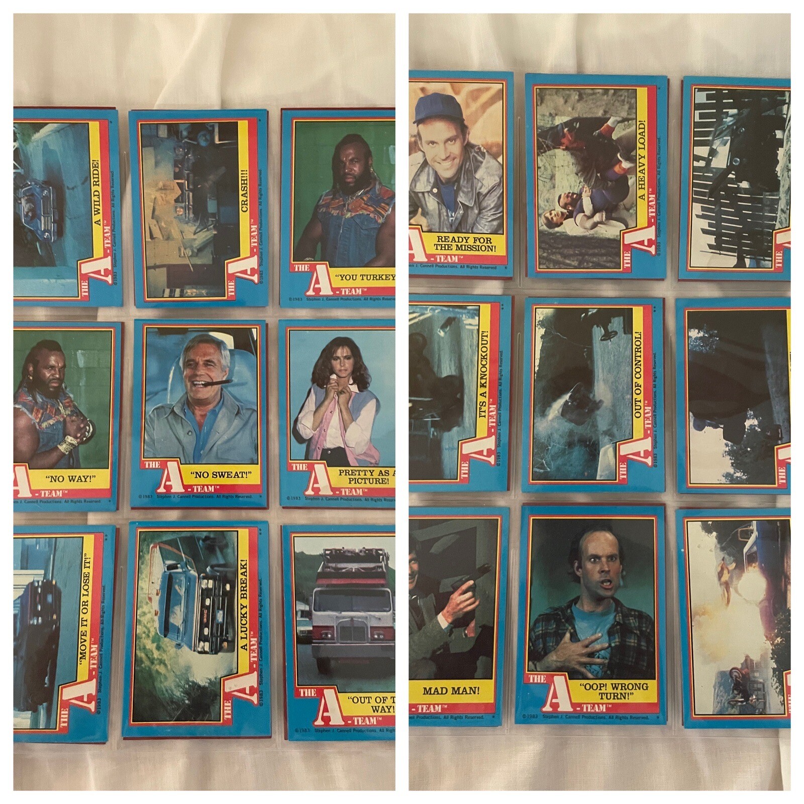 1983 Topps The A-Team Trading Cards Lot of 18 cards | eBay