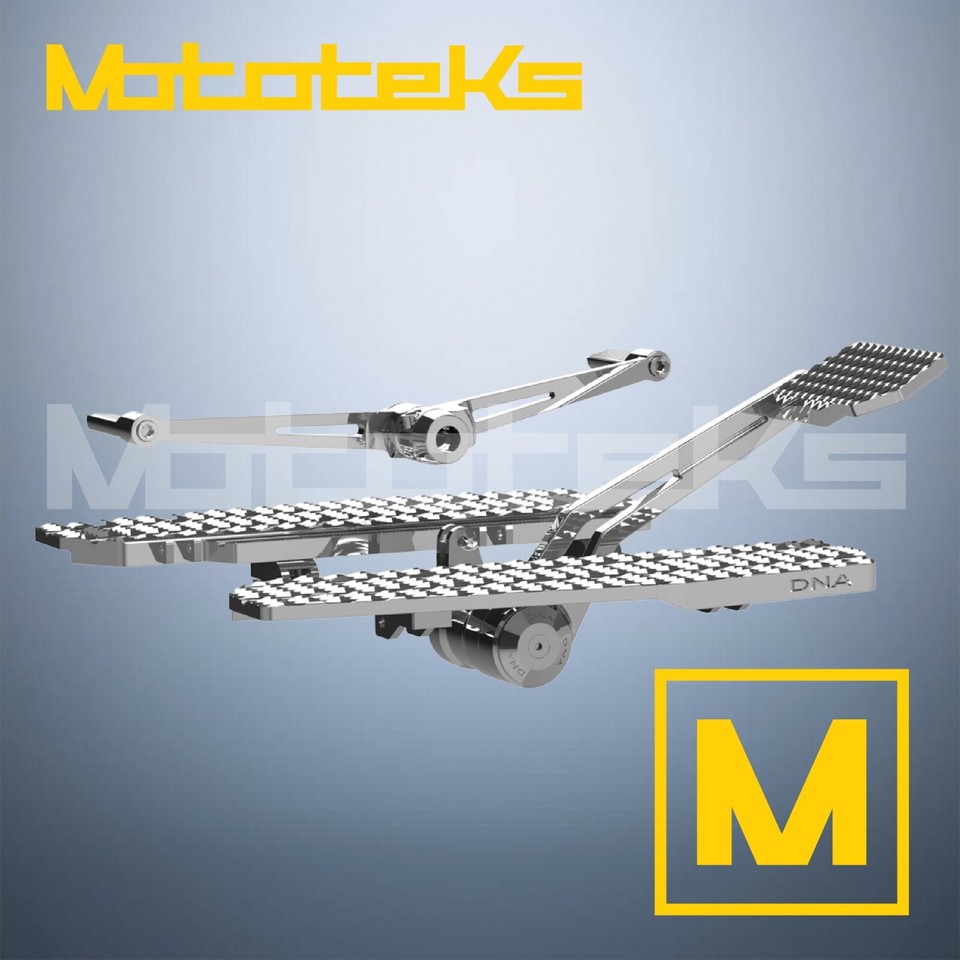 HARLEY TOURING FLOORBOARDS FORWARD FOOT CONTROLS CHROME FITS 2014 ABOVE ...