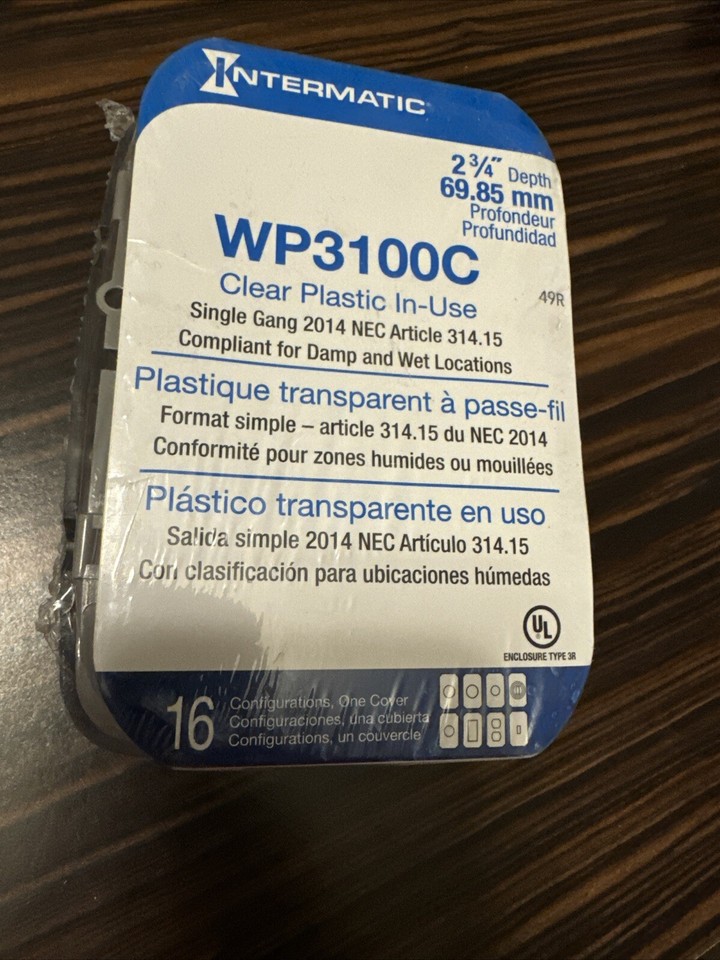 Intermatic Wp3100c While In Use Weatherproof Cover, 1 Gang, 5-49/64 In ...