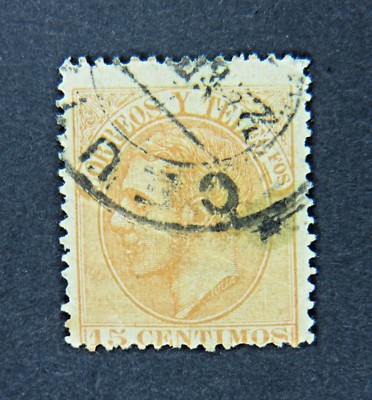 Spanish 15 Centimos Stamp, Correos Y Teleg Fos, circa 1882 | eBay