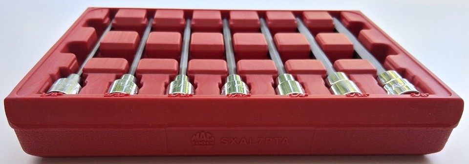 MAC 7-piece 3/8" Drive SAE Long Hex Driver Set (Part No. SXAL7PTA) | eBay