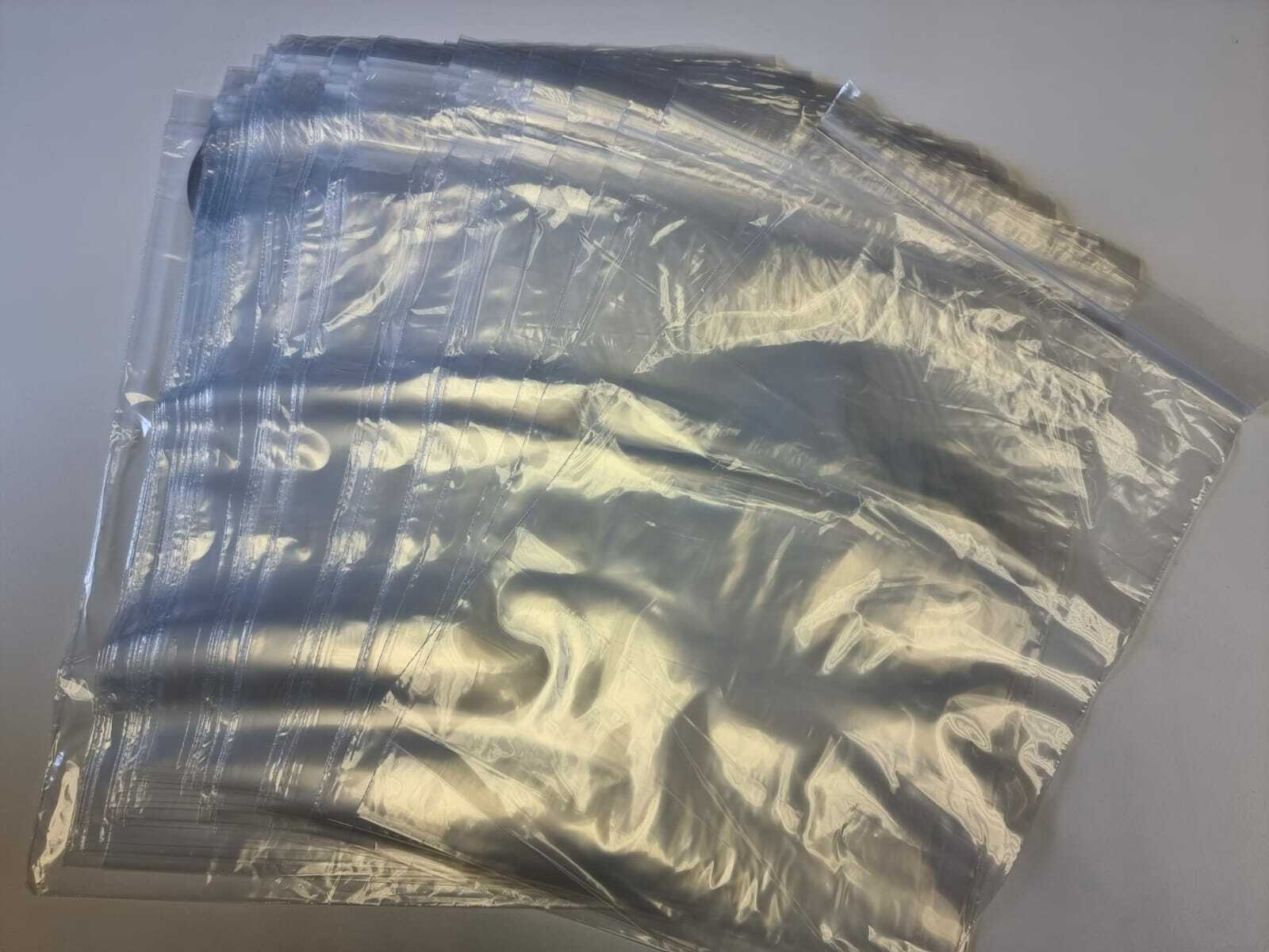 A4 Grip Seal Resealable Clear Polythene Bag Plastic Packaging Brochure ...