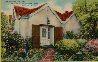 Exterior Front View Old Powder Magazine Relic Charleston SC Postcard ...