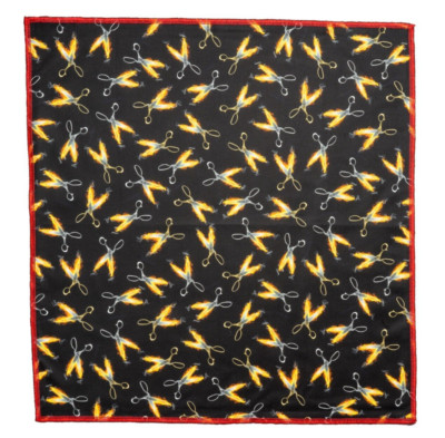 Flaming Scissors Fire Bandana Headband Chemo head wear Biker Gothic ...
