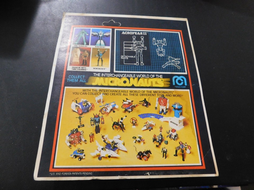 Micronauts Action Figure Mego Carded Acroyear II MOC 1976 Red Version 2 ...