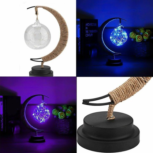 Blue Night Light Kids New Moon Lamp The Enchanted Led Lunar Lamp ...