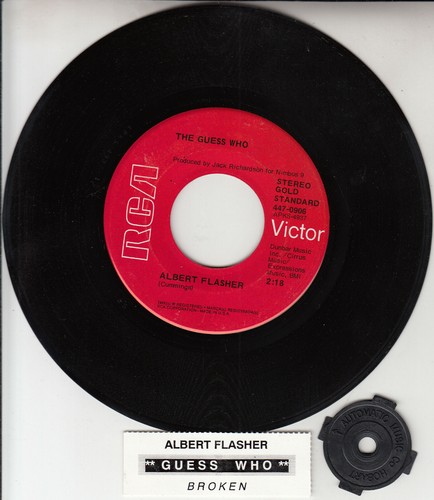 THE GUESS WHO Albert Flasher & Broken 7" 45 record NEW + juke box title ...