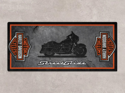 Special Gift ver8, Lovers Harley Davidson Motorcycle Mat for Garage ...