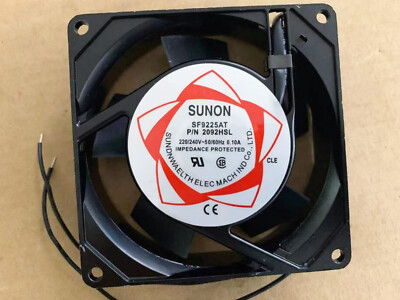 SUNON SF9225AT Axial cooling Fan AC 220/240V 92x92x25mm 2-pin | eBay
