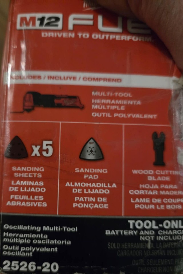 Milwaukee 2526-20 M12 12 Volt FUEL™ Oscillating Multi-Tool NEW ...