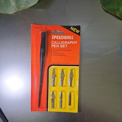 Vintage Speedball Calligraphy Pen Set #2961 NOS Hunt Mfg. Nibs NEW B16 ...