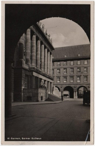 ca 1938 Barmen aka Barmer Germany Rathaus (City Hall) seat of Wuppertal ...