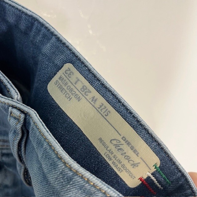 Diesel Jeans Cherock Womens Low Rise Flare Bootcut Denim Blue ...