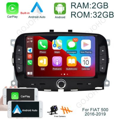 32GB Android 13 Carplay Car Radio Player Stereo GPS Navi For FIAT 500 ...